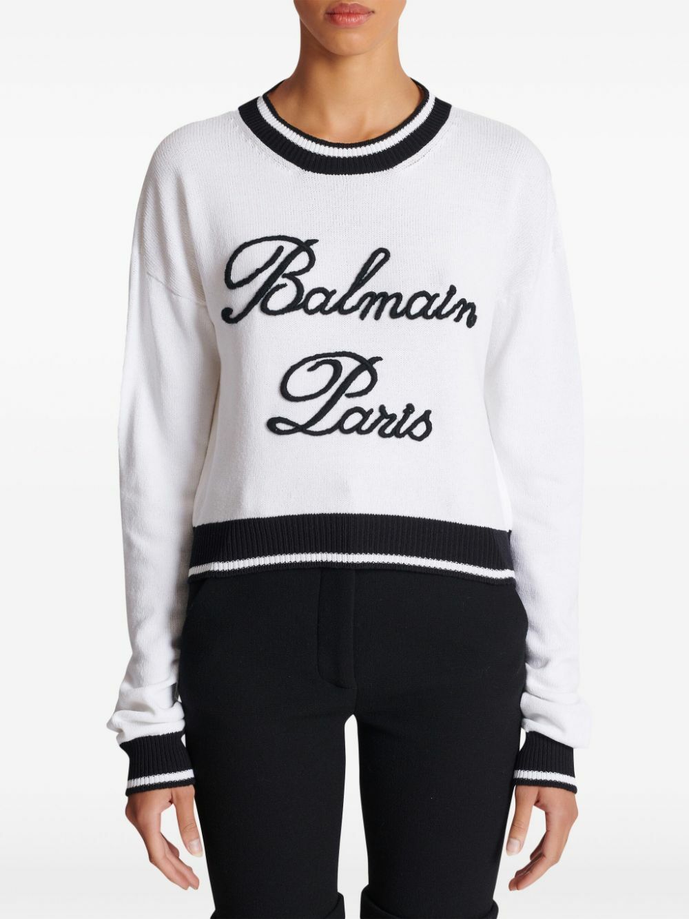 BALMAIN - Logo Crewneck Sweater Balmain