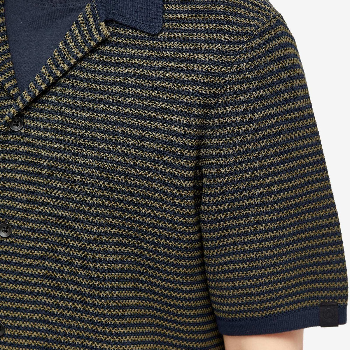 Rag & Bone Men's Felix Short Sleeve Shirt in Navy Rag and Bone