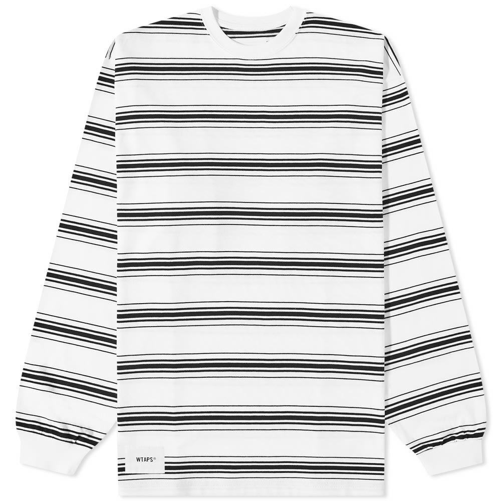 WTAPS Men's Long Sleeve BDY 01 T-Shirt in White WTAPS
