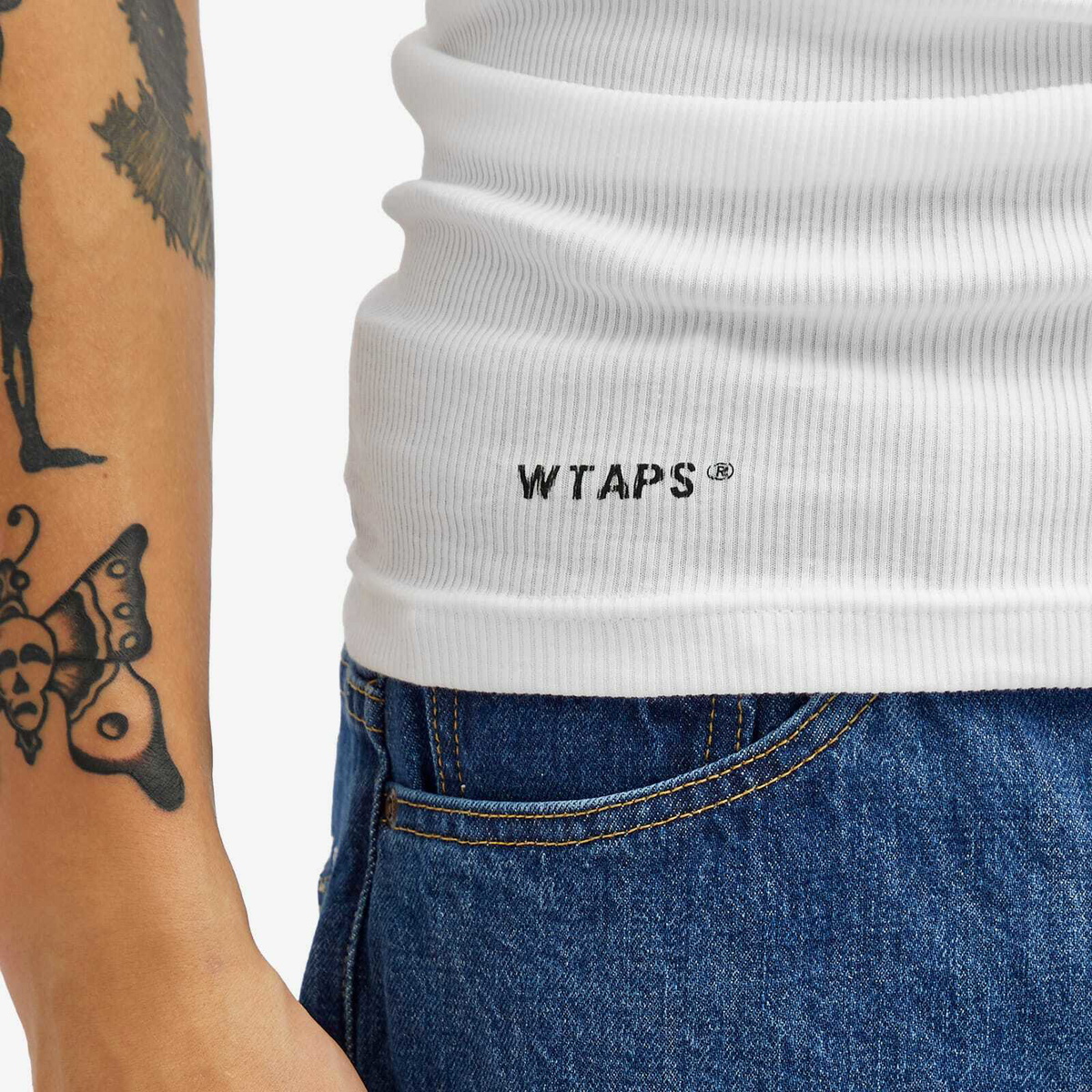 WTAPS Men's 02 Skivvies 3-Pack Vest in White WTAPS