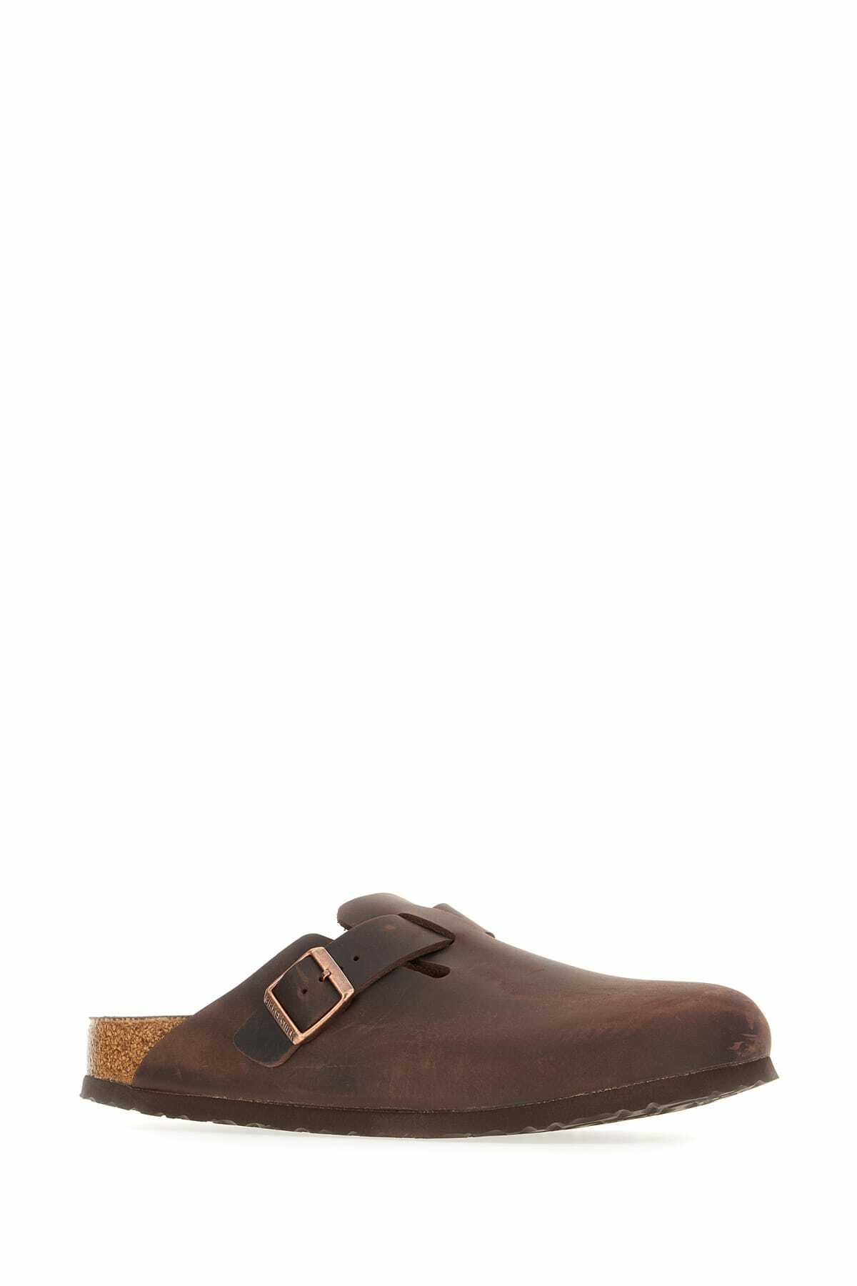 Birkenstock Chocolate Leather Boston Slippers Birkenstock