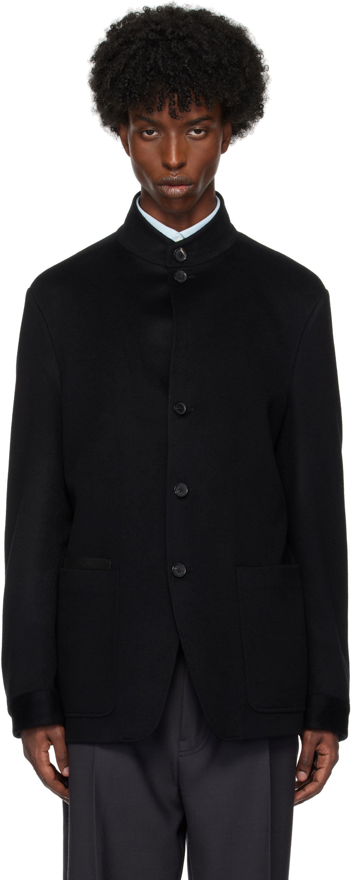 ZEGNA Black Oasi Cashmere Il Conte Jacket Zegna