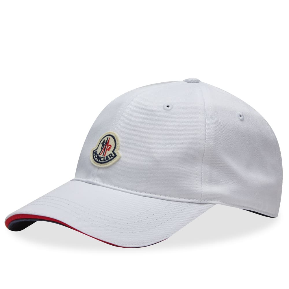 Moncler Men's Logo Cap in White Moncler
