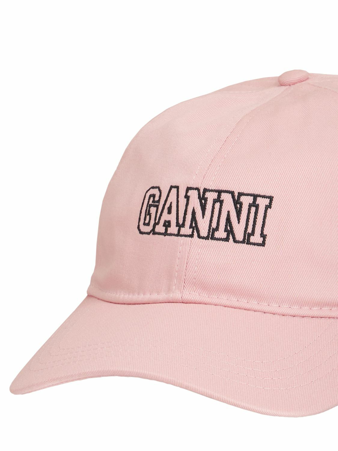 GANNI - Logo Embroidered Organic Cotton Cap GANNI