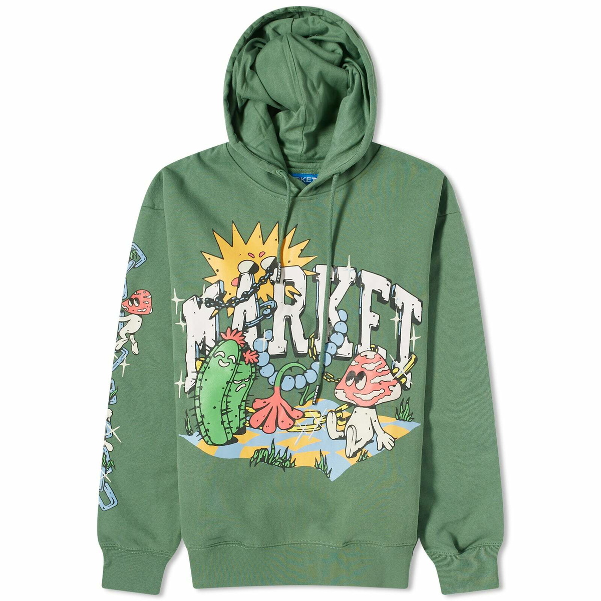 MARKET Men's Fantasy Farm Hoodie in Fern MARKET