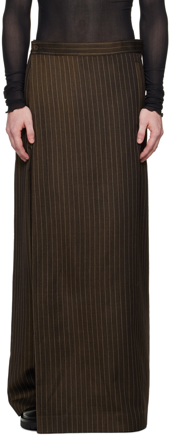 Jean Paul Gaultier Brown 'The Suit Pant Skirt' Trousers Jean Paul Gaultier