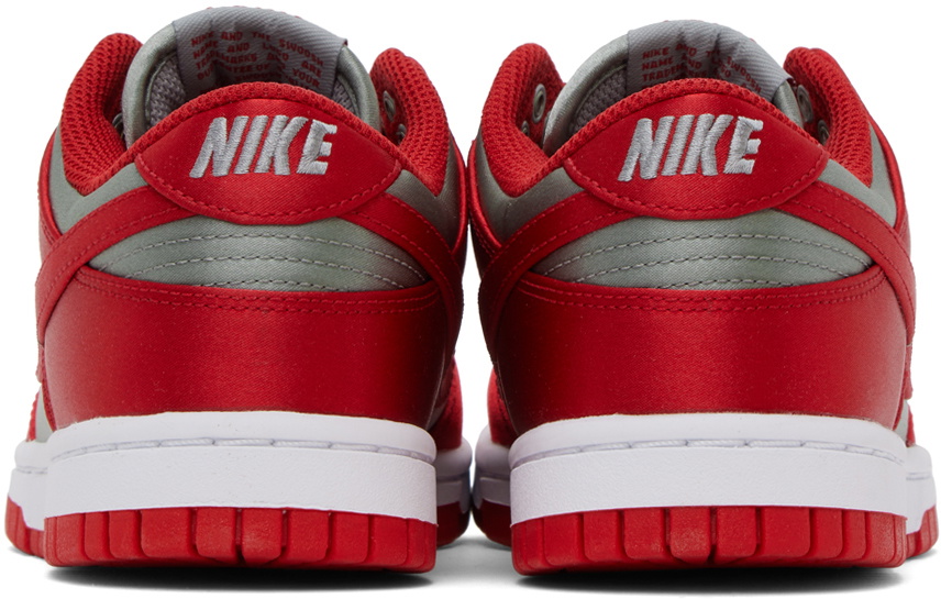 Nike Gray & Red Dunk Low Sneakers Nike