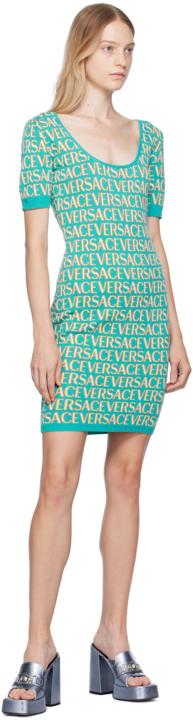 Versace Blue Medusa '95 Heeled Sandals Versace