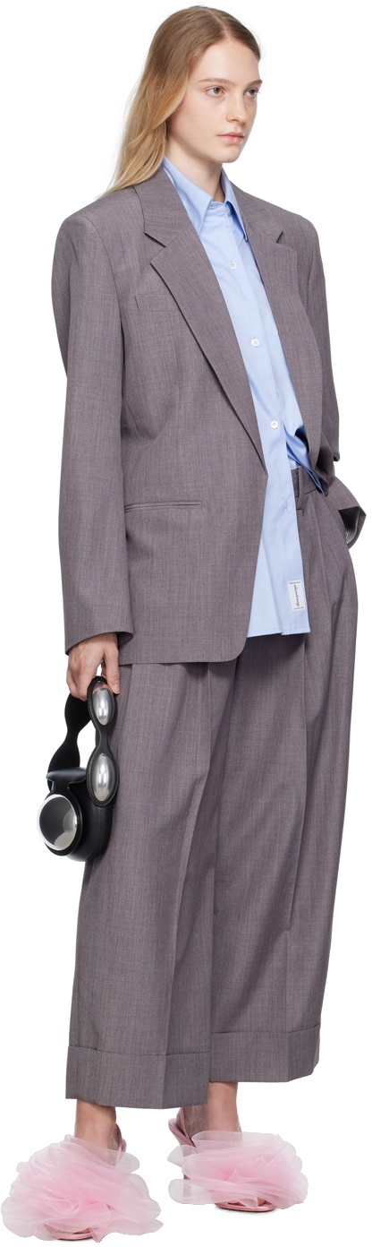 Alexander Wang Gray Layered Trousers Alexander Wang