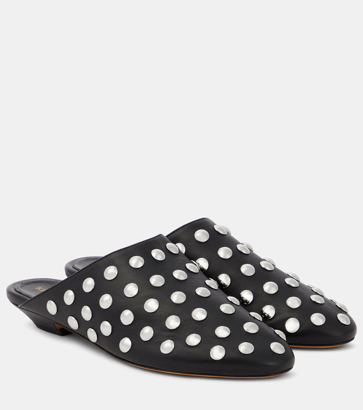 Khaite Otto studded leather mules Khaite