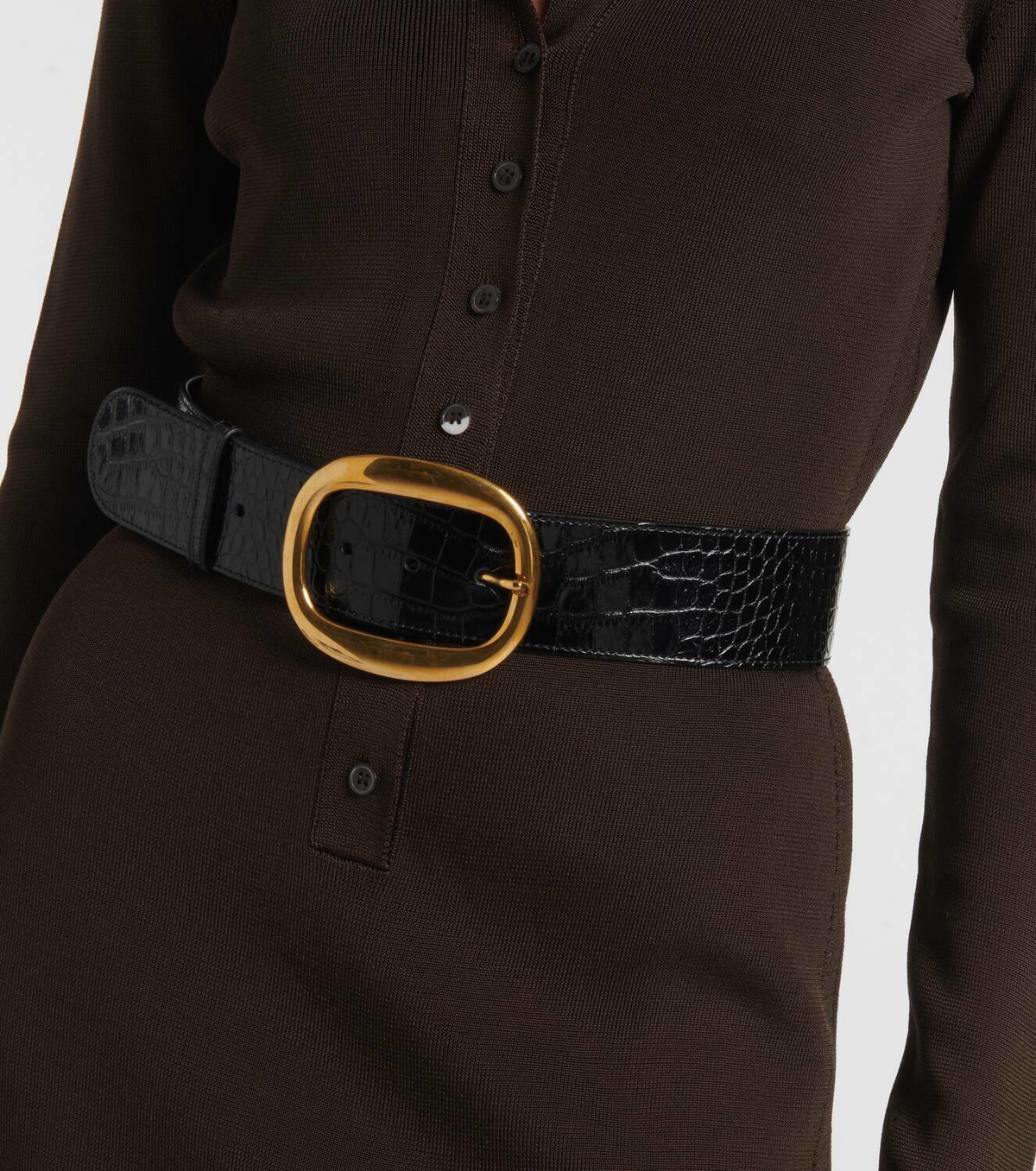 Tom Ford Ursula croc-effect leather belt TOM FORD