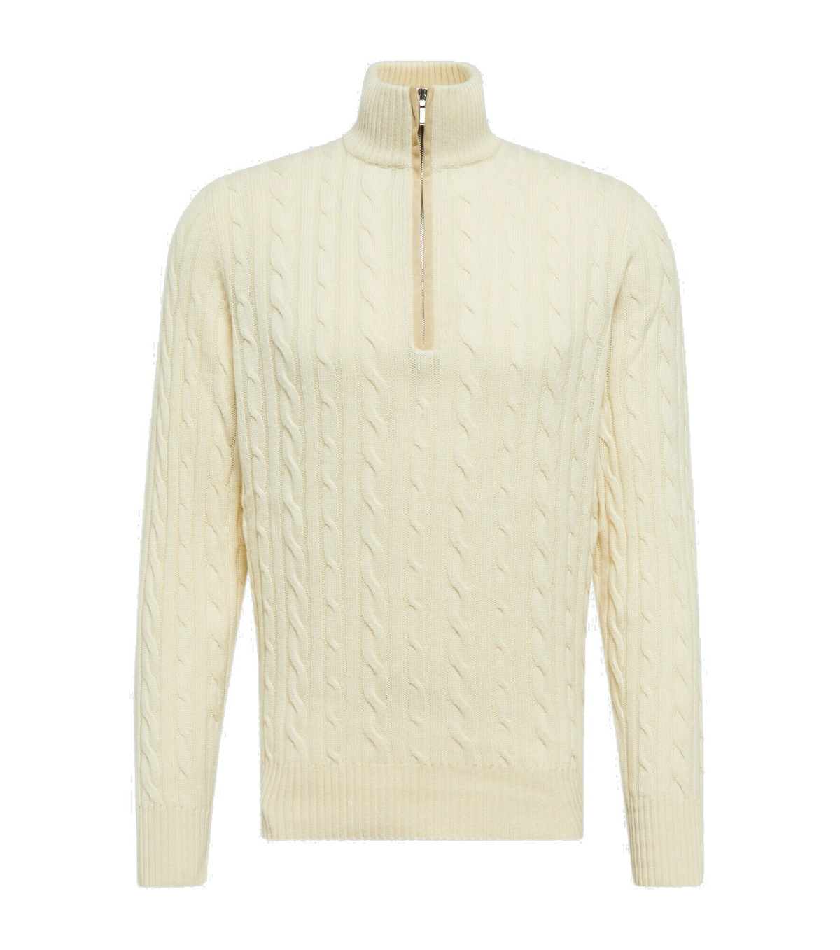 Loro Piana - Treccia half-zip cashmere sweater Loro Piana