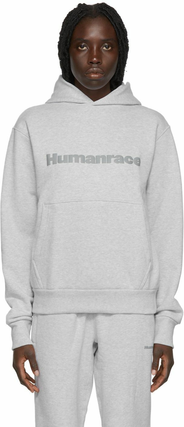 adidas x Humanrace by Pharrell Williams Gray Humanrace Basics Hoodie ...
