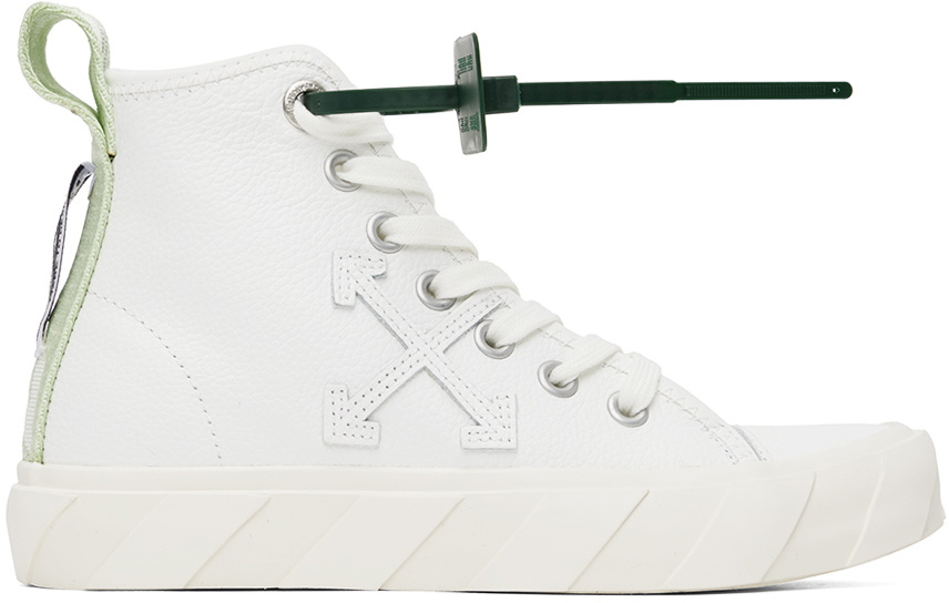 Off-White White Mid Top Vulcanized Sneakers Off-White
