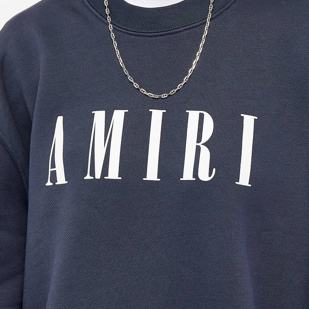 AMIRI Women's Core Logo Crew Neck Sweat in Navy Amiri