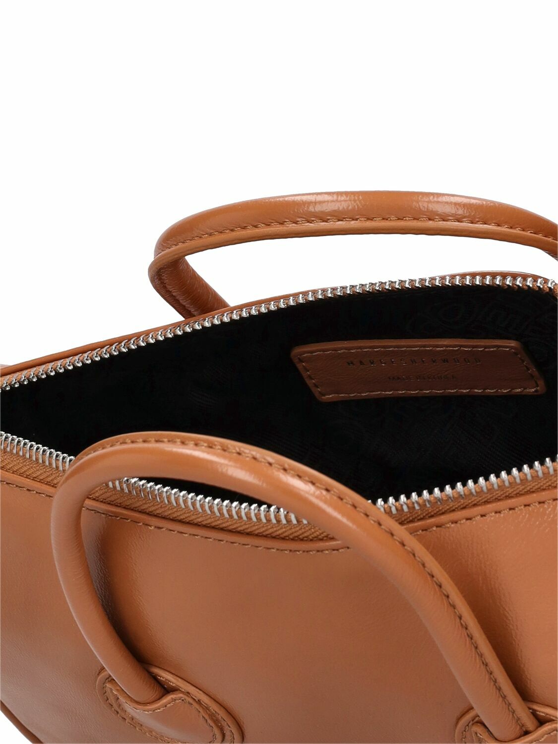 MARGE SHERWOOD - Small Zipper Leather Top Handle Bag Marge Sherwood