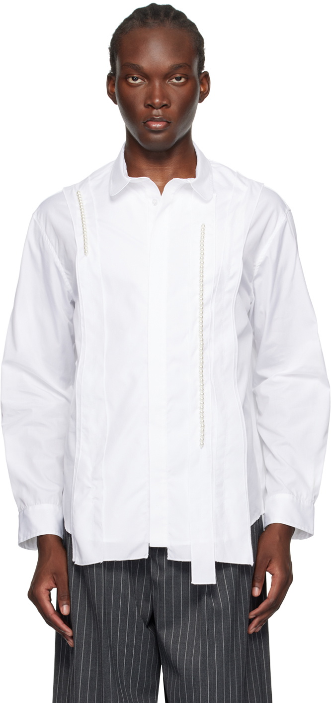 Simone Rocha White Inverted Seam Shirt Simone Rocha