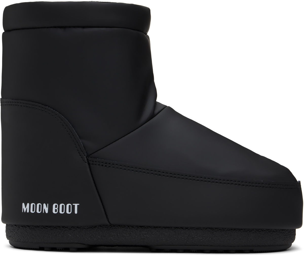 Moon Boot Black Icon Low Rubber Boots Moon Boot