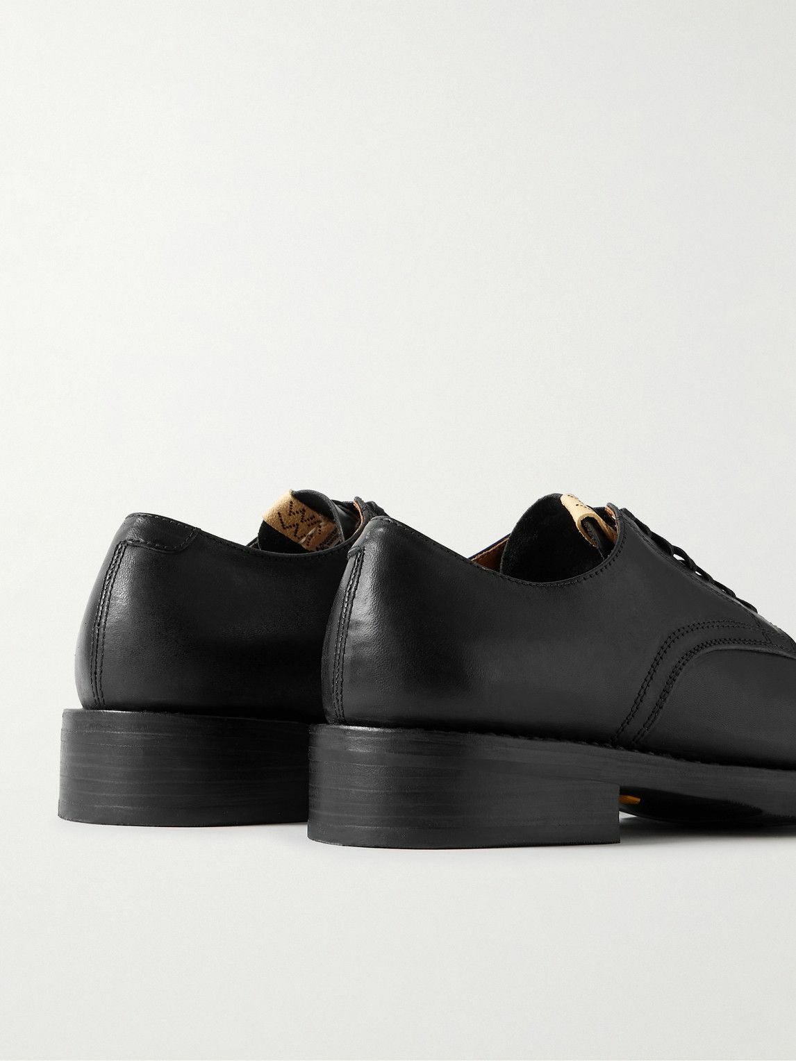 Visvim - Galvin Logo-Detailed Leather Derby Shoes - Black Visvim