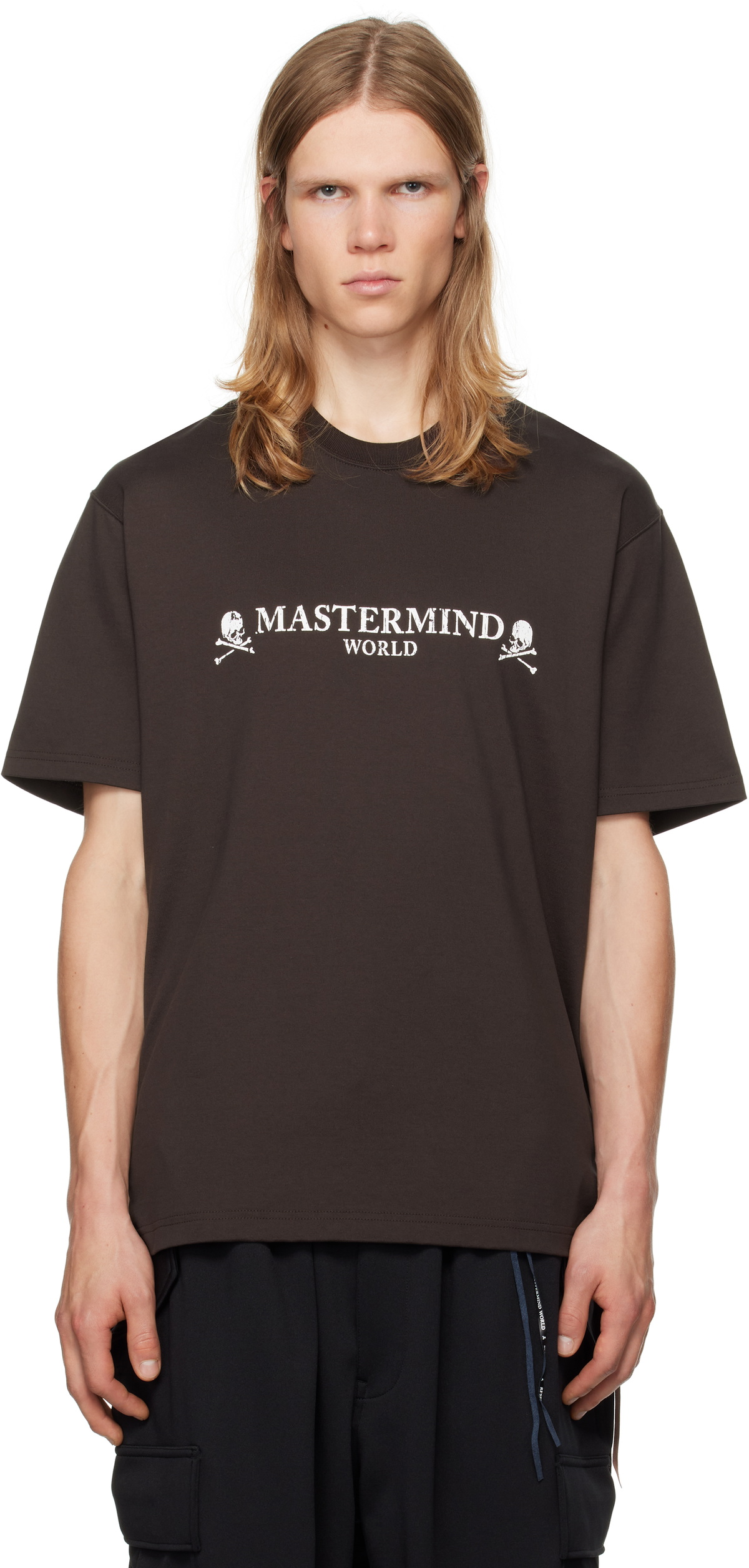 MASTERMIND WORLD Brown Logo T-shirt MASTERMIND WORLD