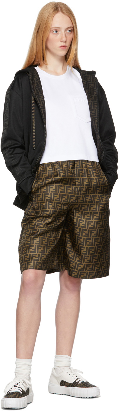 Fendi Reversible Black 'Forever Fendi' Zip Hoodie Fendi