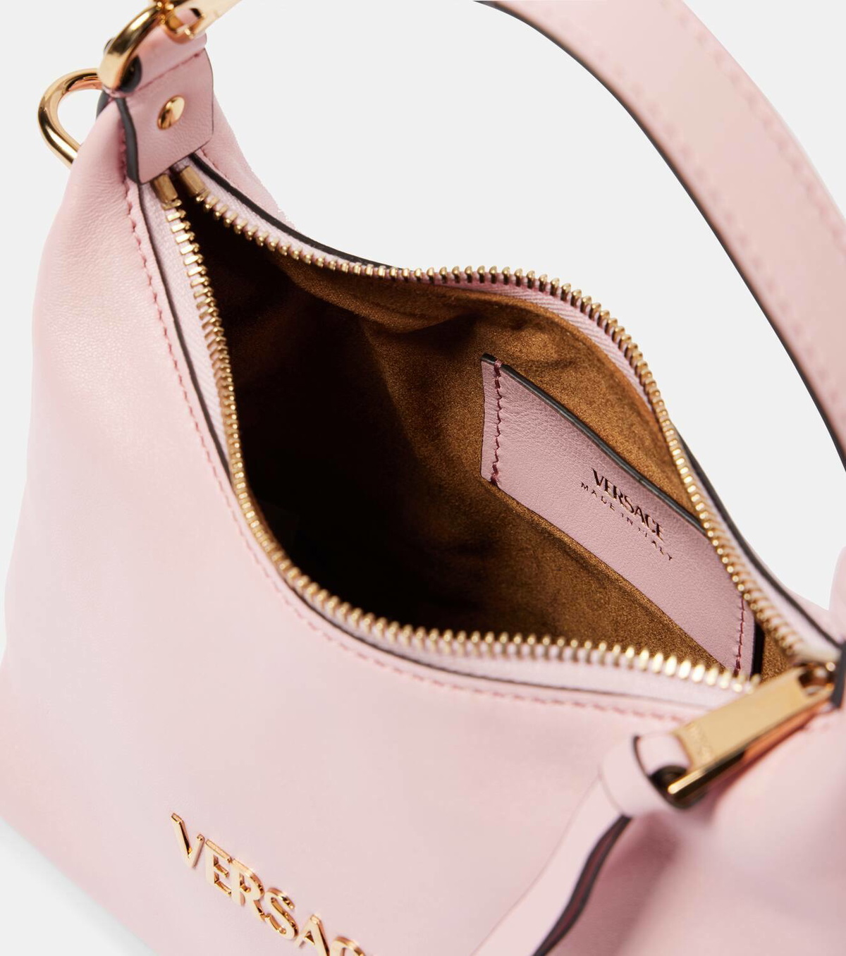Versace Tag Small leather tote bag Versace