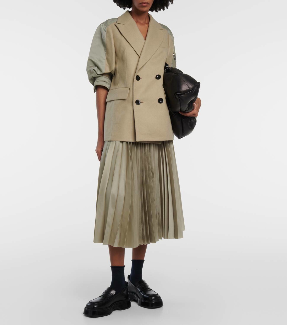 Sacai Double-breasted wool jacket Sacai