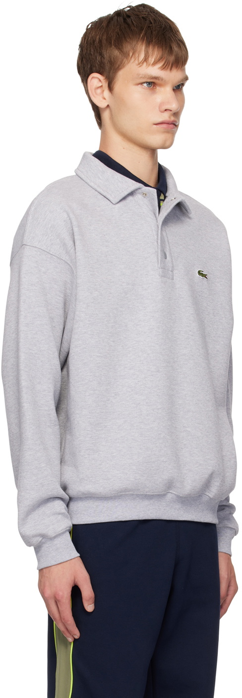 Lacoste Gray Loose Fit Sweatshirt Lacoste