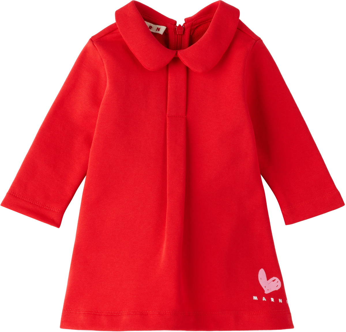 Marni Baby Red French Terry Dress Marni
