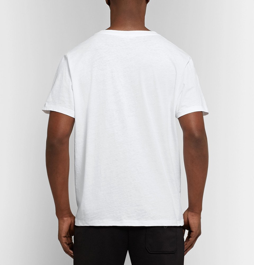 Isabel Marant - Zaffer Logo-Print Cotton-Jersey T-Shirt - Men - White ...