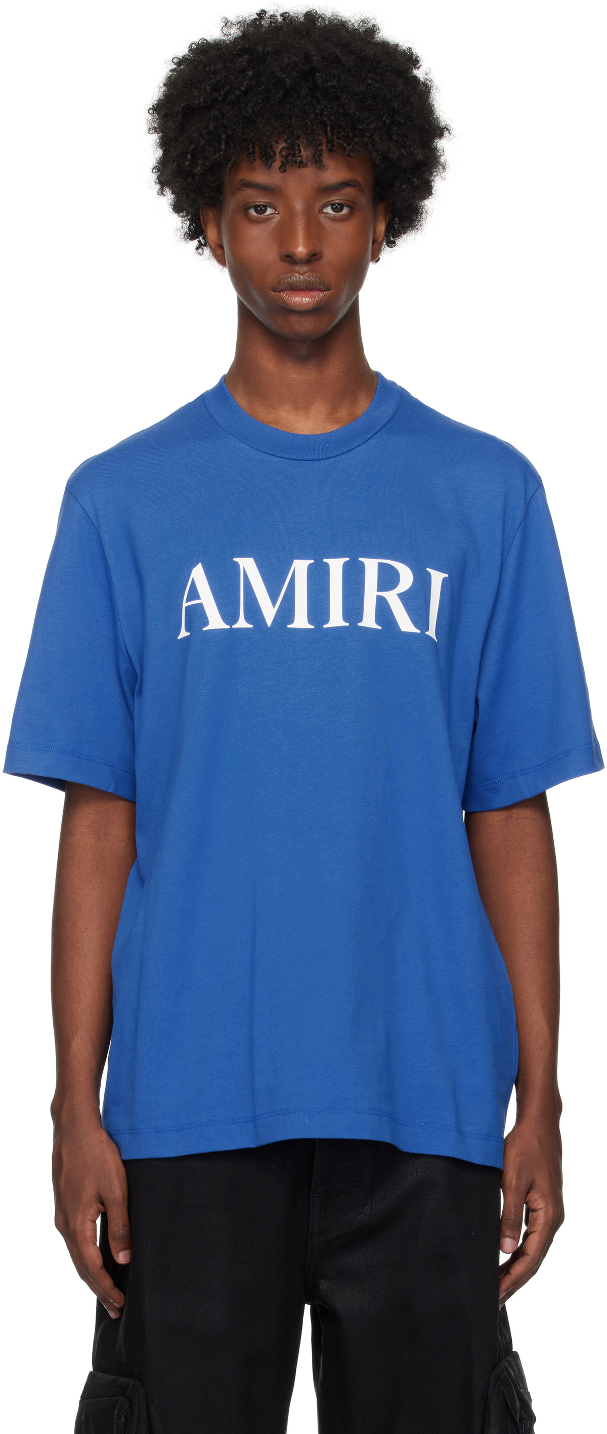 AMIRI Blue 'AMIRI' Core Logo T-shirt Amiri