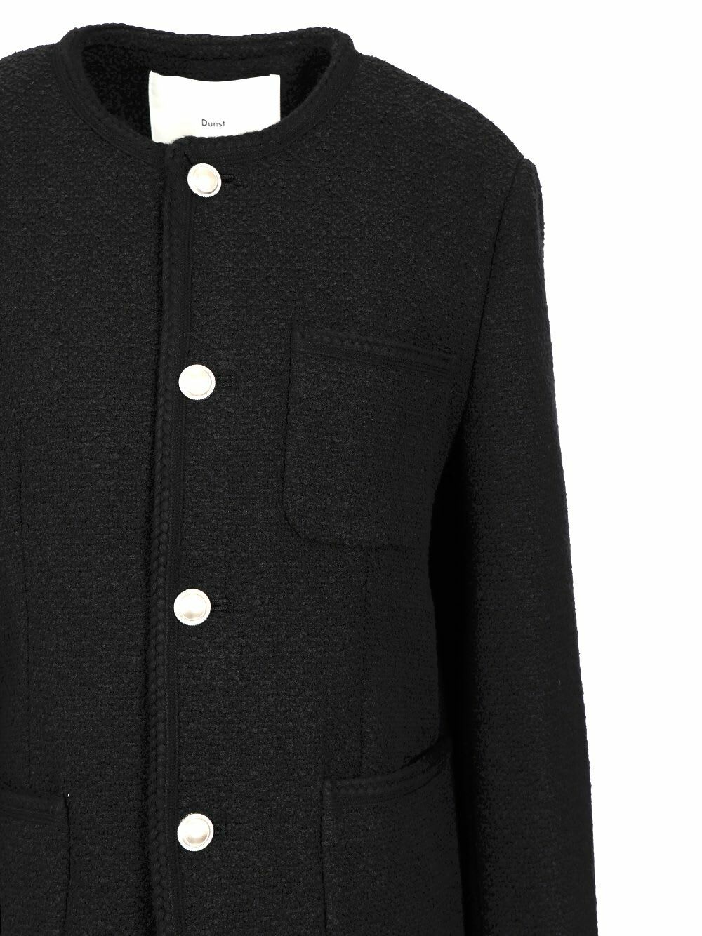 Dunst Collarless Tweed Jacket Dunst
