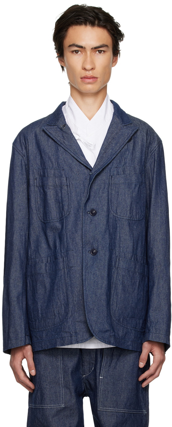 Engineered Garments Navy Bedford Denim Jacket Engineered Garments