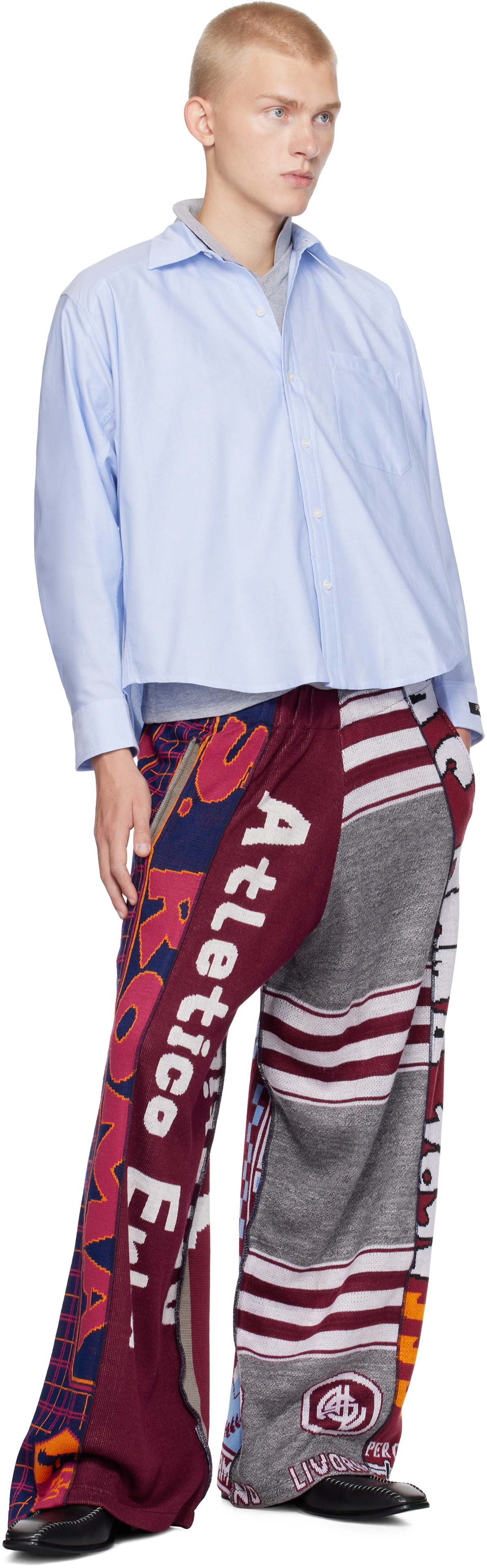 Prototypes Blue Moved Neckline Shirt PROTOTYPES