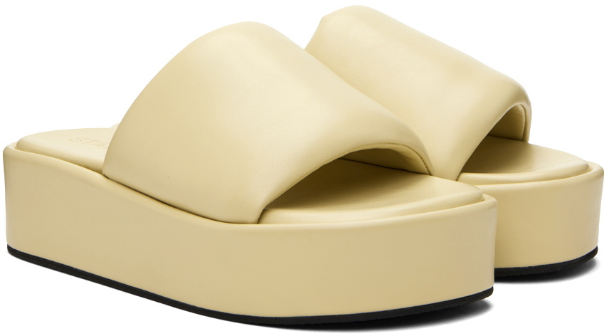 Stand Studio Green Phoebe Flatform Sandals Stand Studio