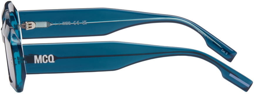 MCQ Blue Rectangular Sunglasses McQ Alexander McQueen