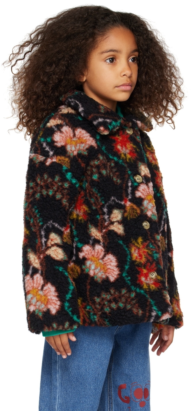 maed for mini Kids Black Firefly Coat