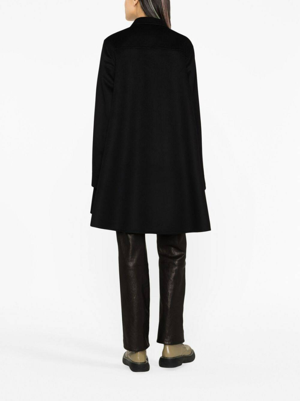 LOEWE - Wool Blend Cashmere Trapeze Coat Loewe
