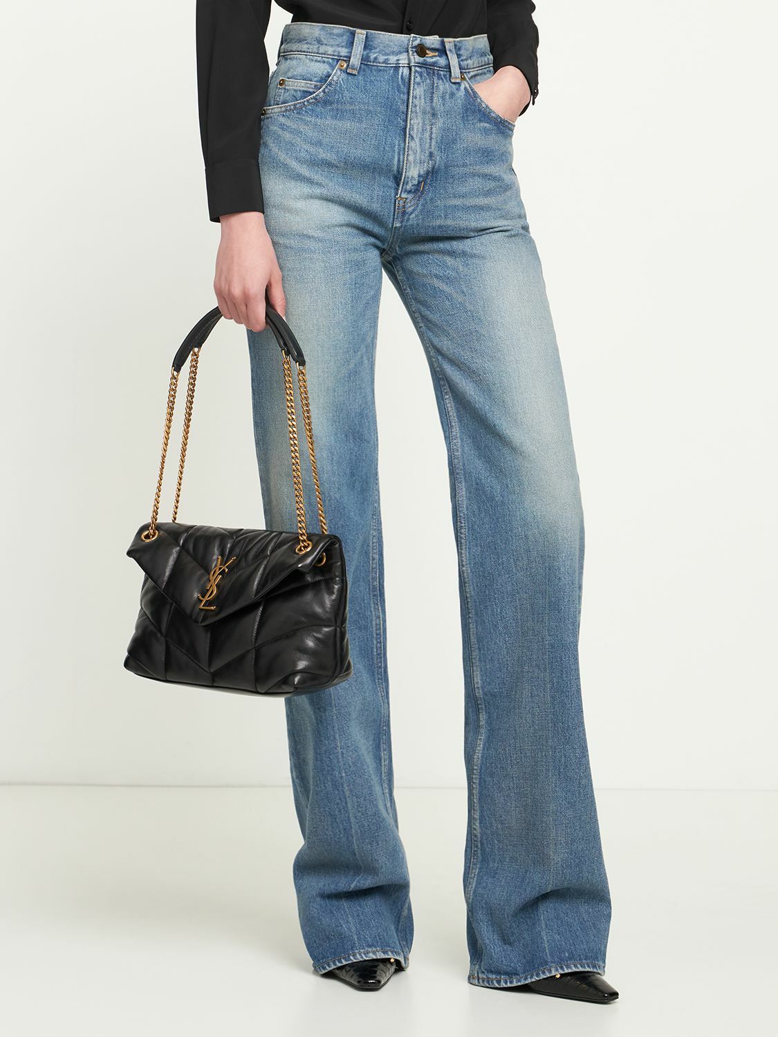 SAINT LAURENT Small Puffer Leather Shoulder Bag Saint Laurent