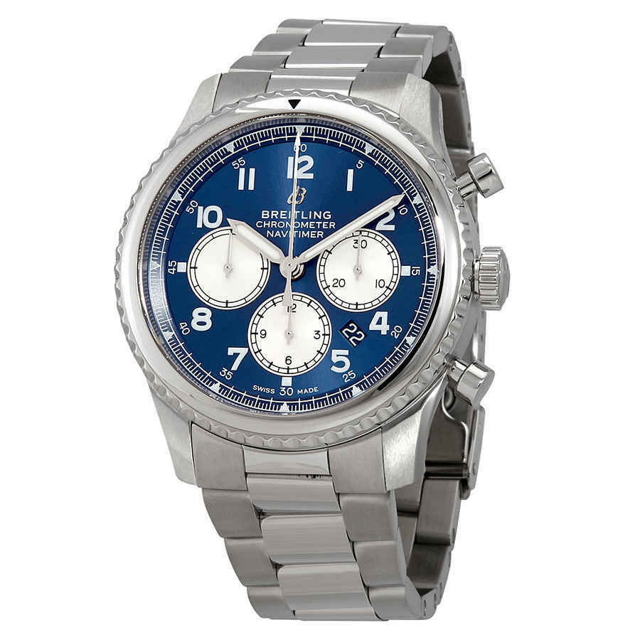 Breitling Navitimer 8 Chronograph Automatic Chronometer Blue Dial Mens ...