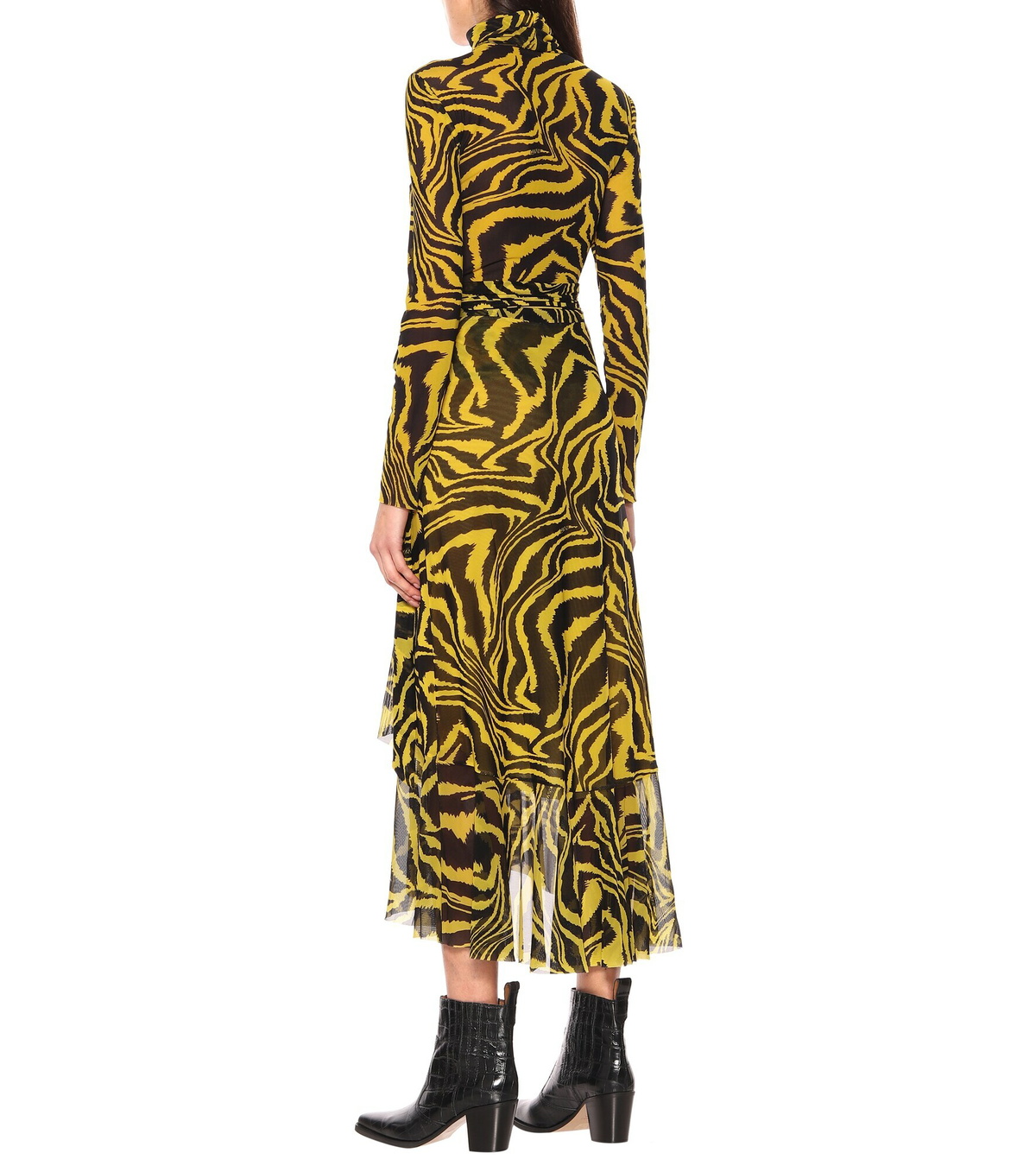 Ganni - Animal-print wrap skirt GANNI