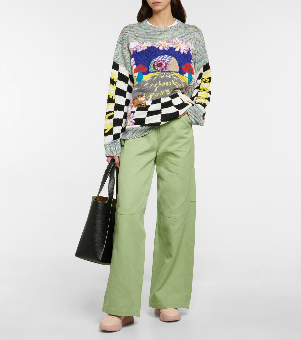 Stella McCartney - Loop embellished sneakers Stella McCartney