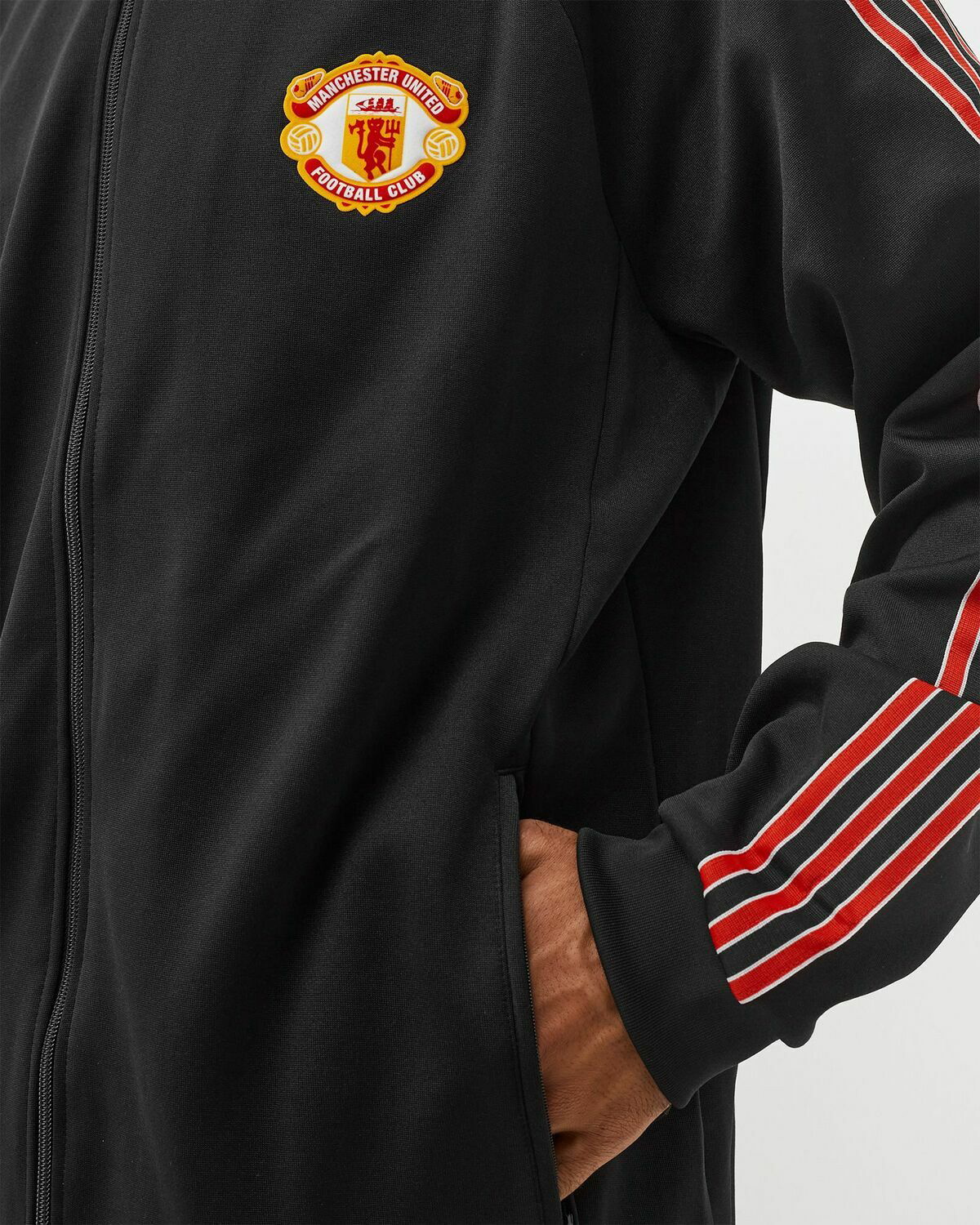 Adidas Man Utd Tracktop Black Track Jackets adidas