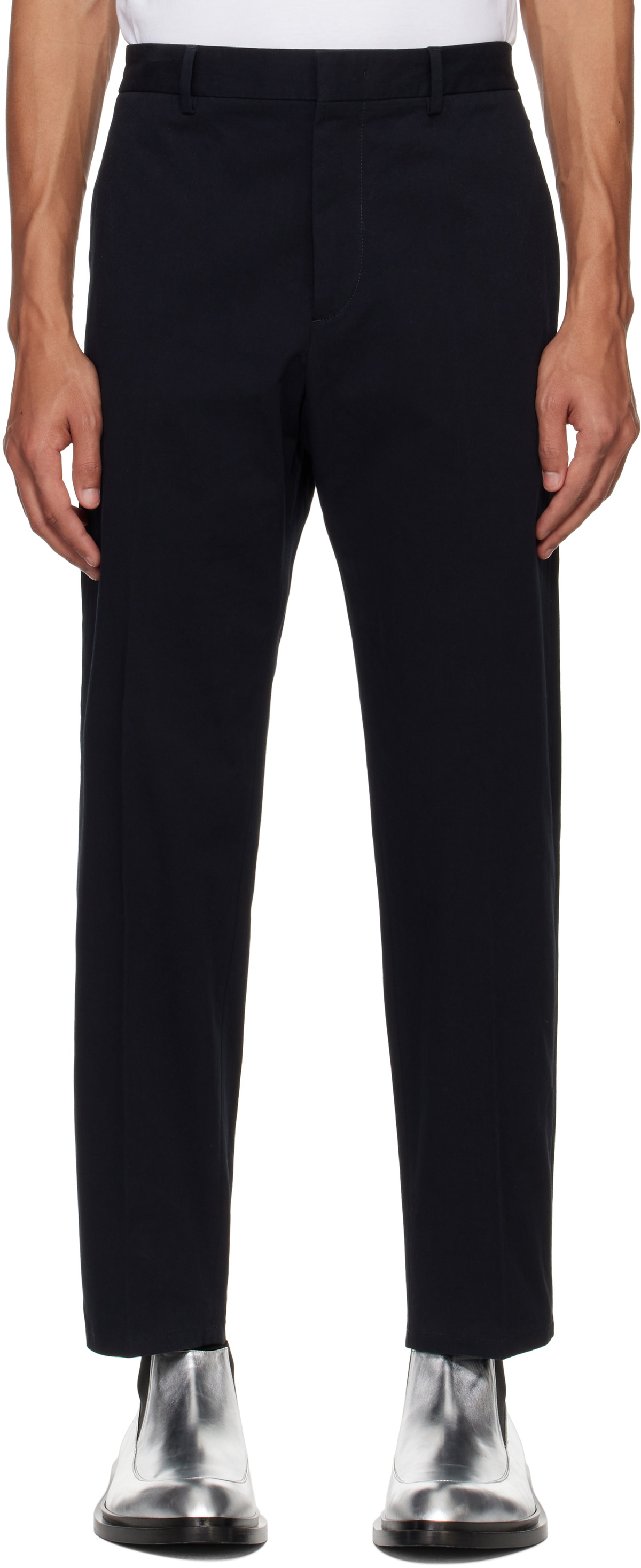 Jil Sander Navy Tapered Trousers Jil Sander
