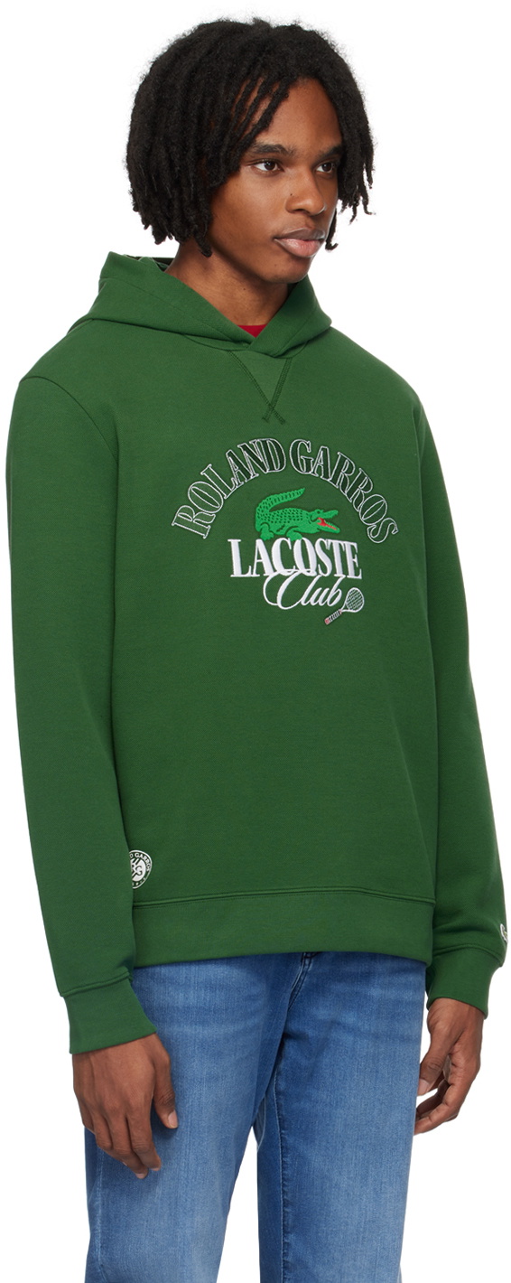 Lacoste Green Roland Garros Edition Sport Hoodie Lacoste