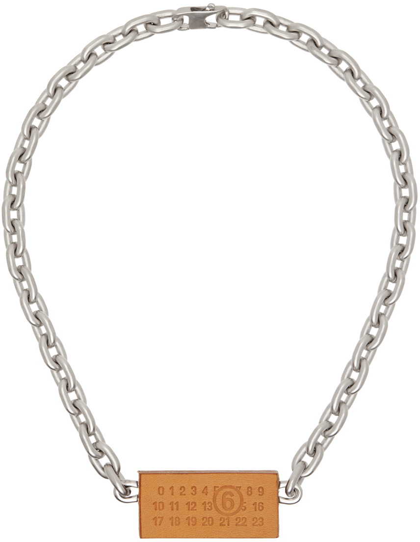 MM6 Maison Margiela Silver Chain Necklace MM6 Maison Margiela