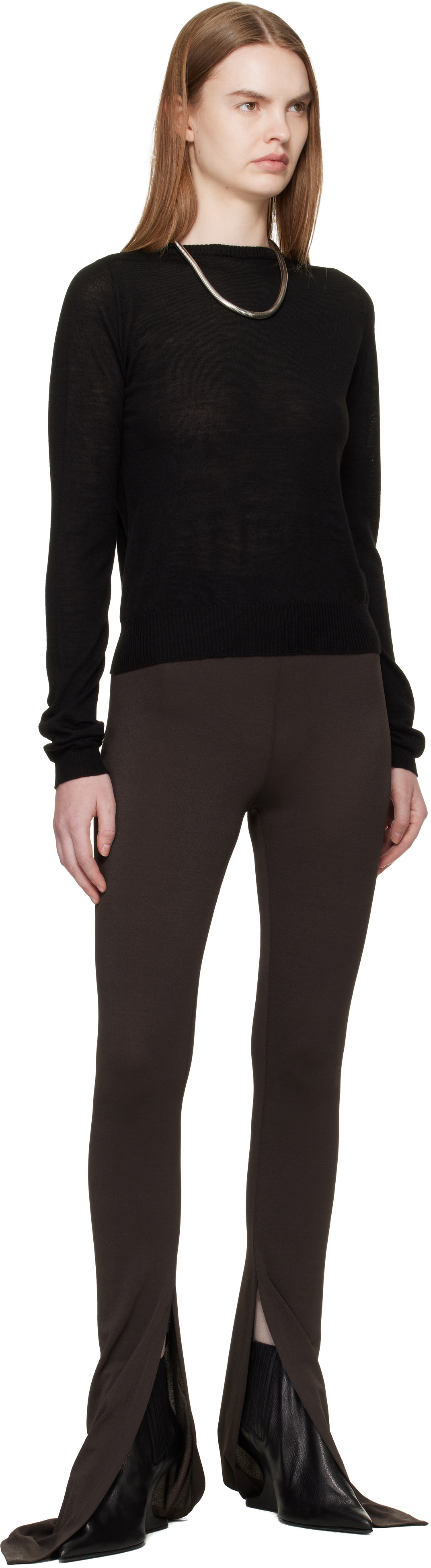 Rick Owens Black Temple Biker Level Sweater Rick Owens