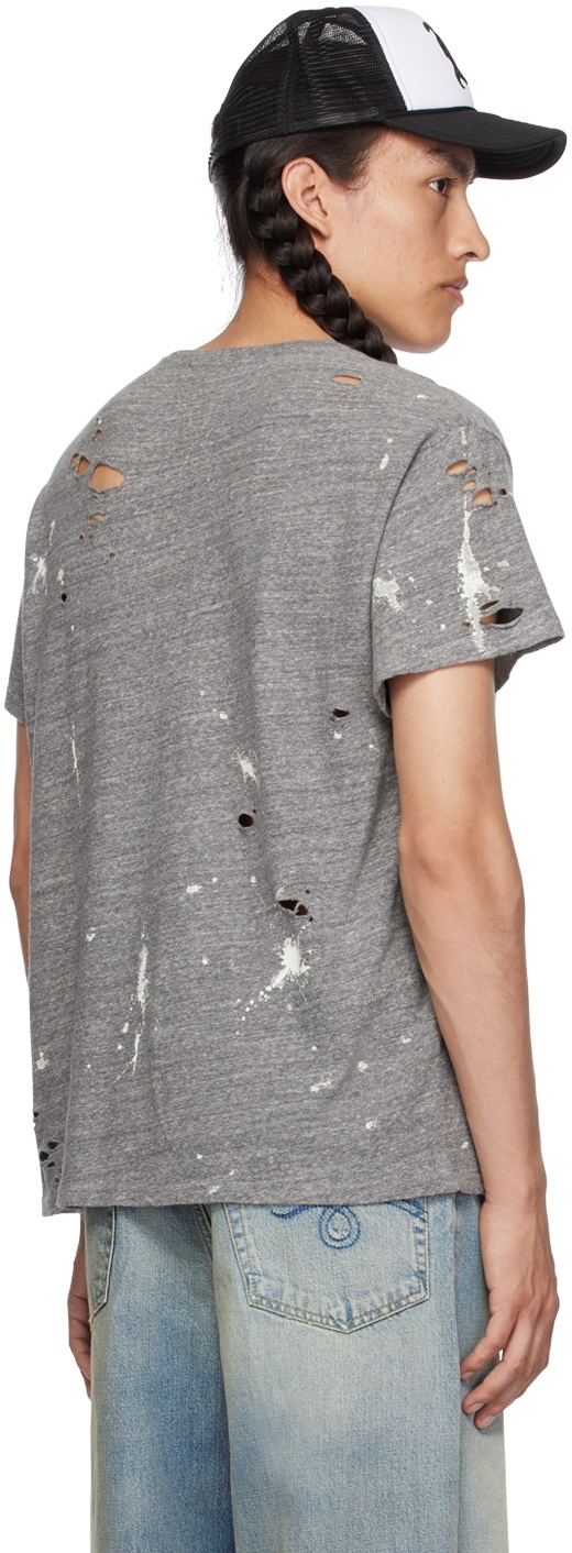 R13 Gray Destroyed T-Shirt R13