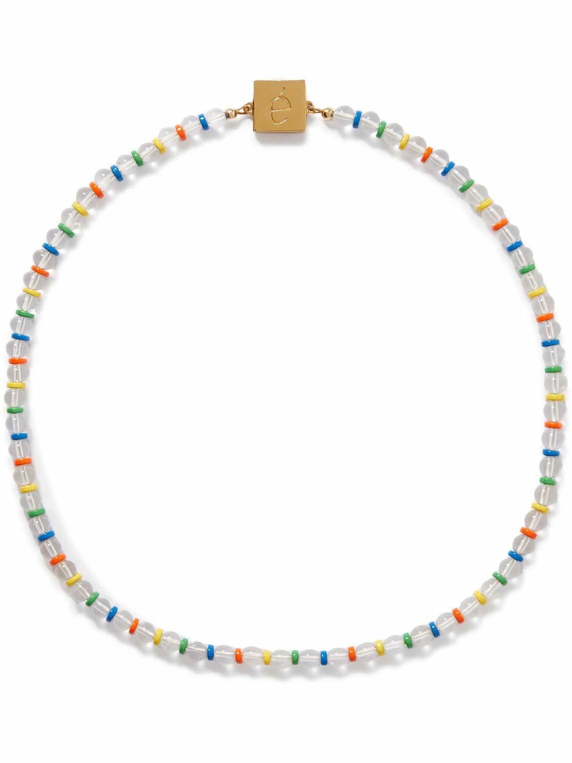 éliou - Dale Gold-Plated, Quartz and Enamel Necklace éliou