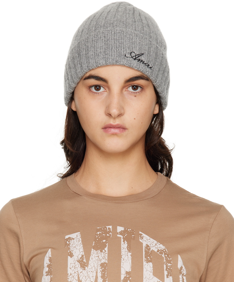 AMIRI Gray Script Beanie Amiri